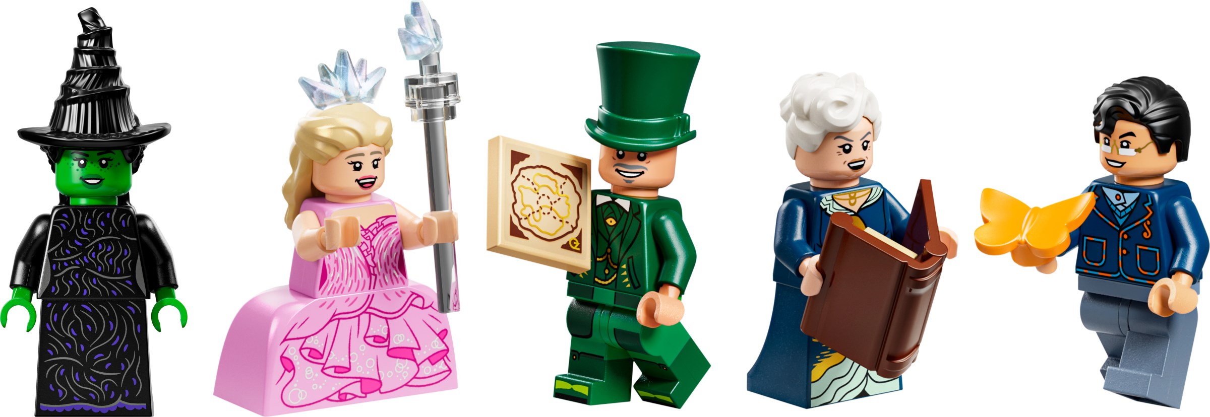 LEGO Wicked Glinda & Elphaba Bookends announced, including Wicked minifigures! | Brickset